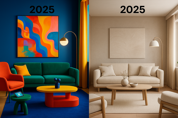 Vibrant vs Neutral Color Palettes: Top 2025 Home Color Trends India – A ...